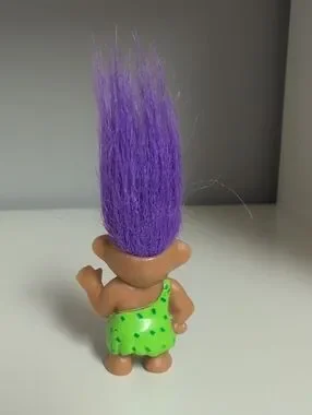 Trolls | Toys | Mini Troll Doll Purple Hair Figurine Vintage 3 ...